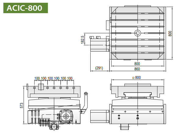 卧式交换数控齿式定位工作台 - 长春潭兴精密机械有限公司